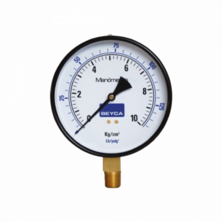 Manómetro MM6-38 - Diam 150mm - C/inf 1/2" NPT - 0/150 kg/cm2