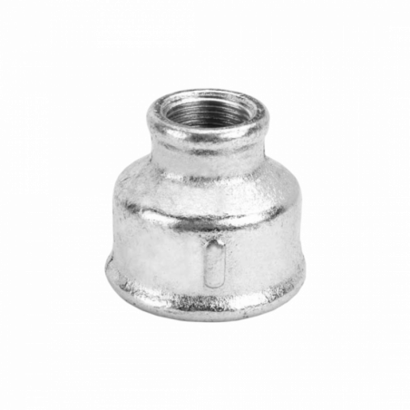 Cupla de reducción - Galvanizado - 1" x 3/4" BSPT