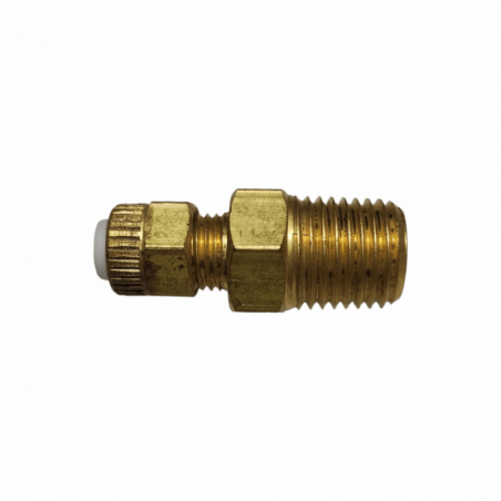 Conector recto Poliseal - T 1/4" - R 1/4" NPT - Bronce